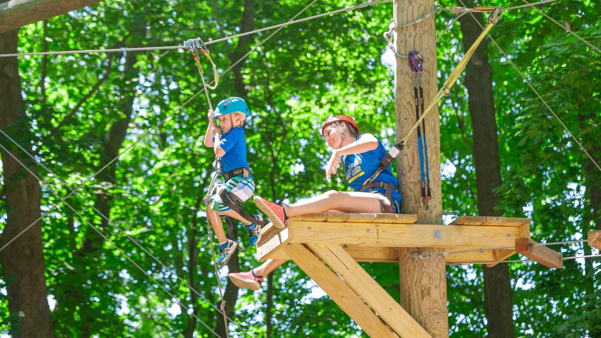 zipline - North Shore Day Camp